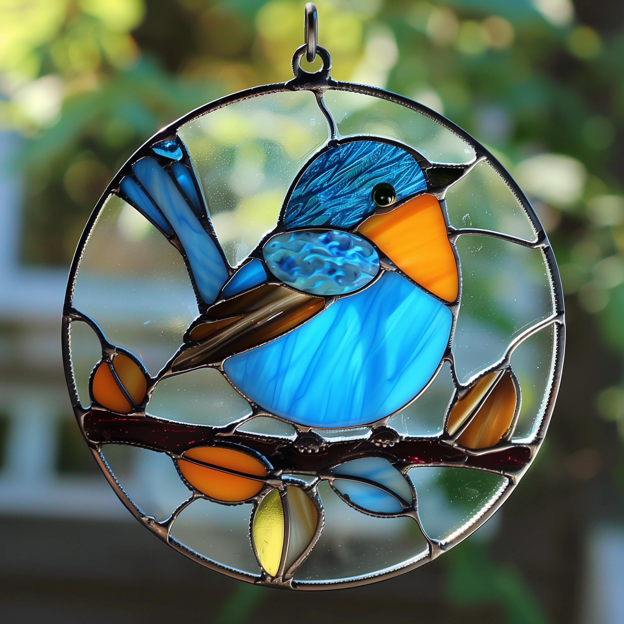 STAINED GLASS PATTERNS - Sherry Fain - Pretty Little Blue Bird - Etsy