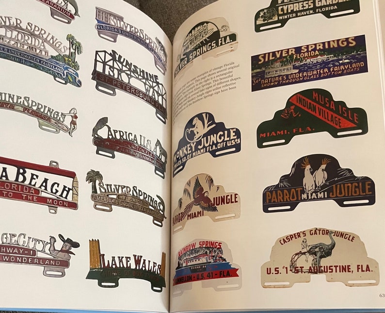 Vintage FLORIDA Decals License Plate Toppers and Bumper - Etsy