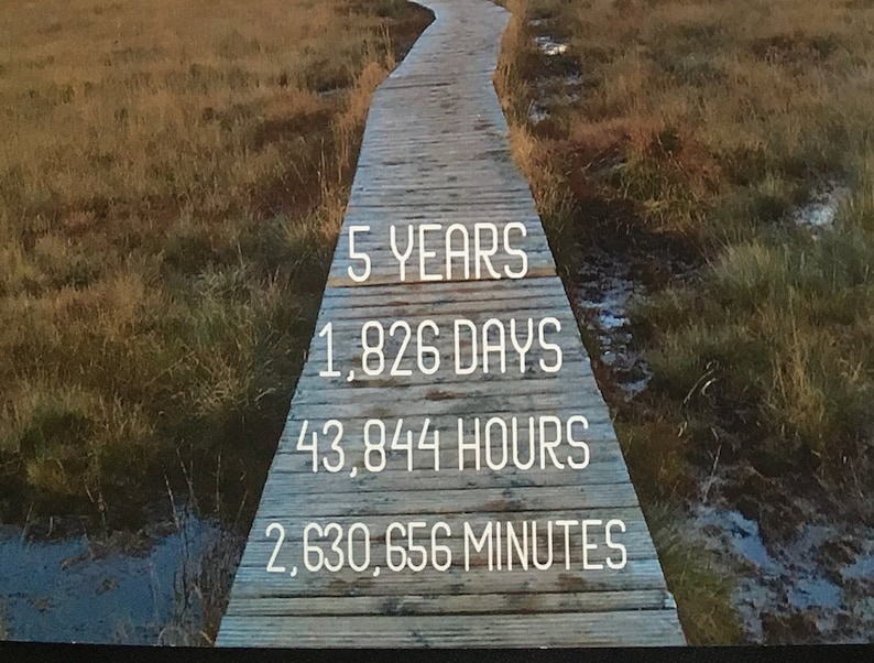 5 Years Sober Birthday Sobriety Milestone Sobriety Card | Etsy