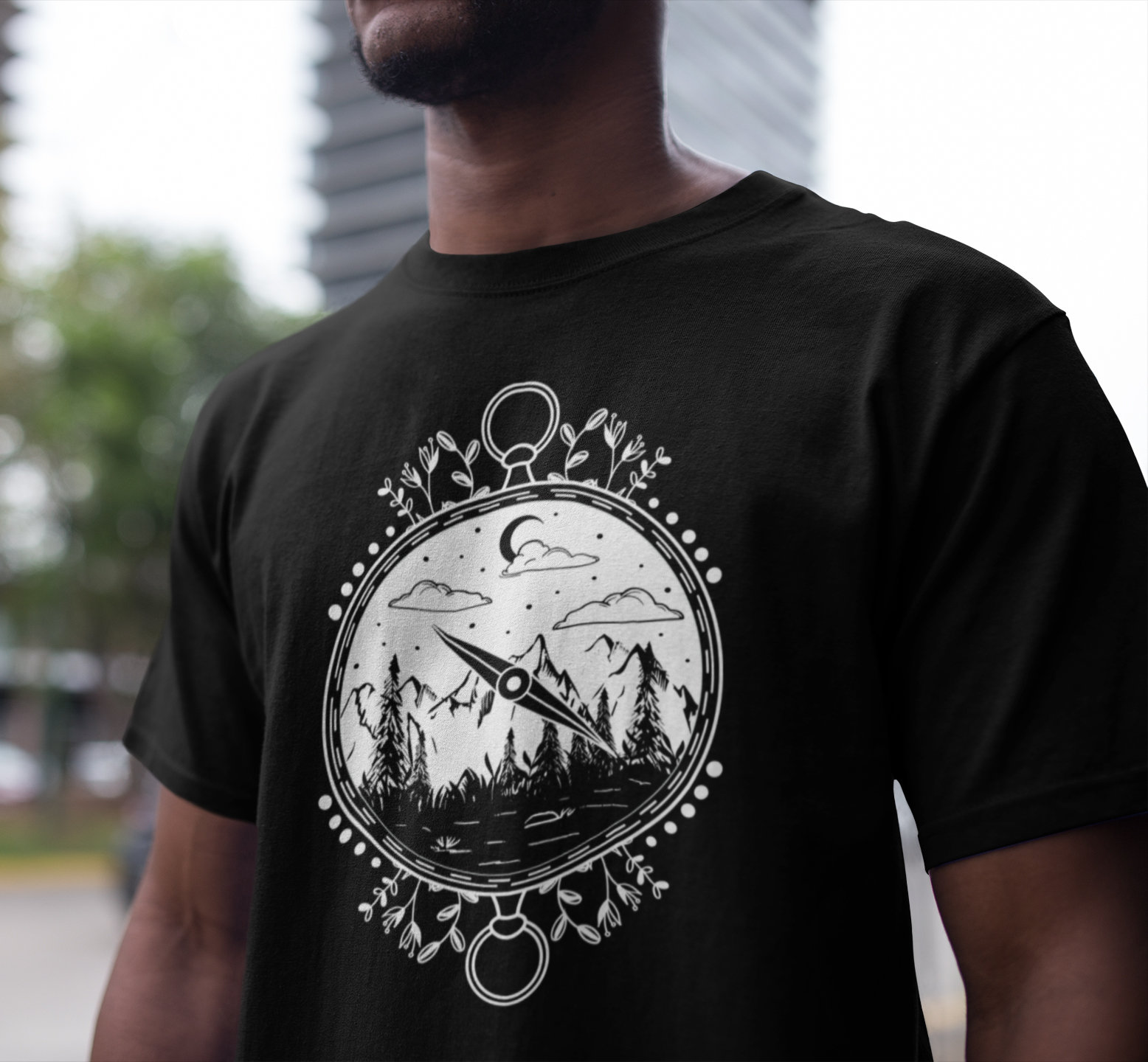 Mountains Compass T-shirt 3/4 Raglan Shirt Tank Top - Etsy