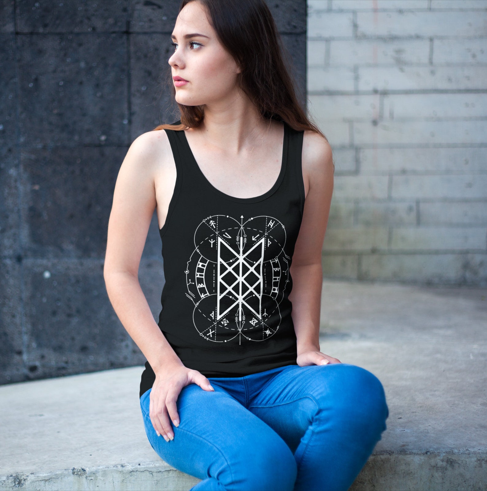 Web of Wyrd Norse Pagan Symbol Viking T-shirt 3/4 Raglan - Etsy