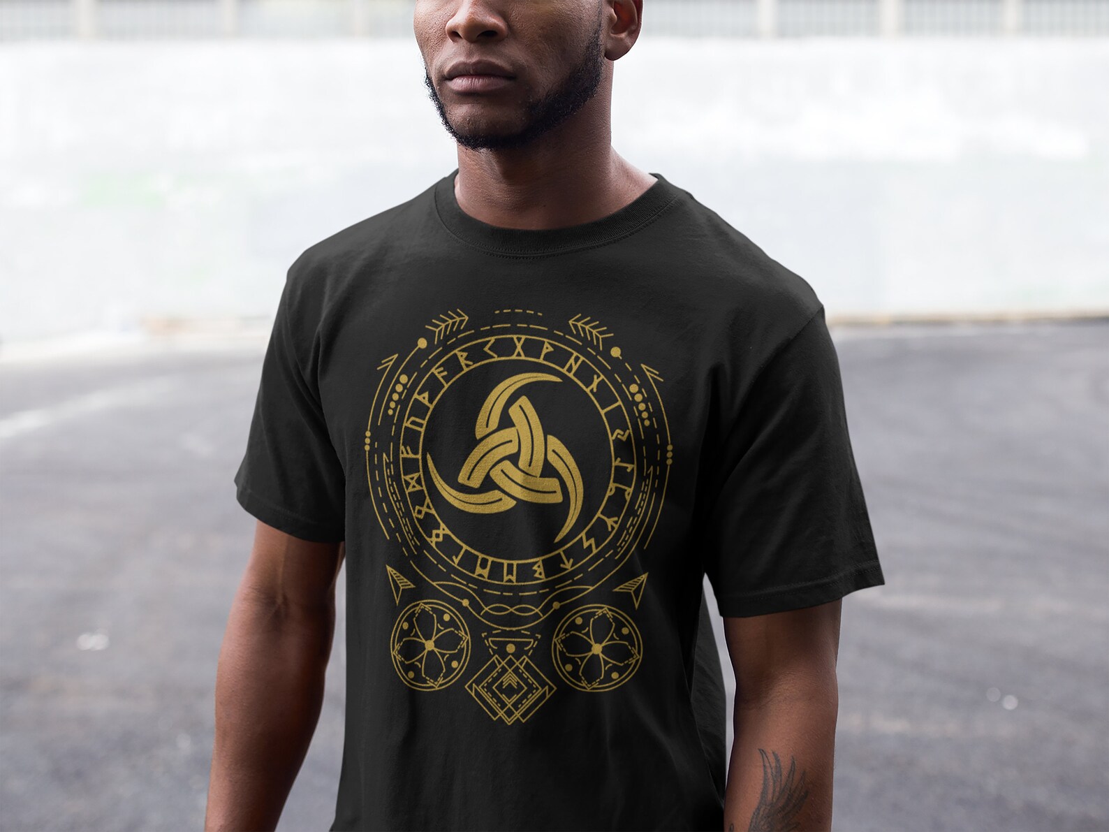 Triple Horn of Odin Norse Pagan Symbol Viking Runes - Etsy