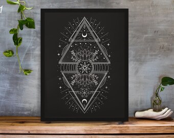 Platonic Solids Poster - Etsy