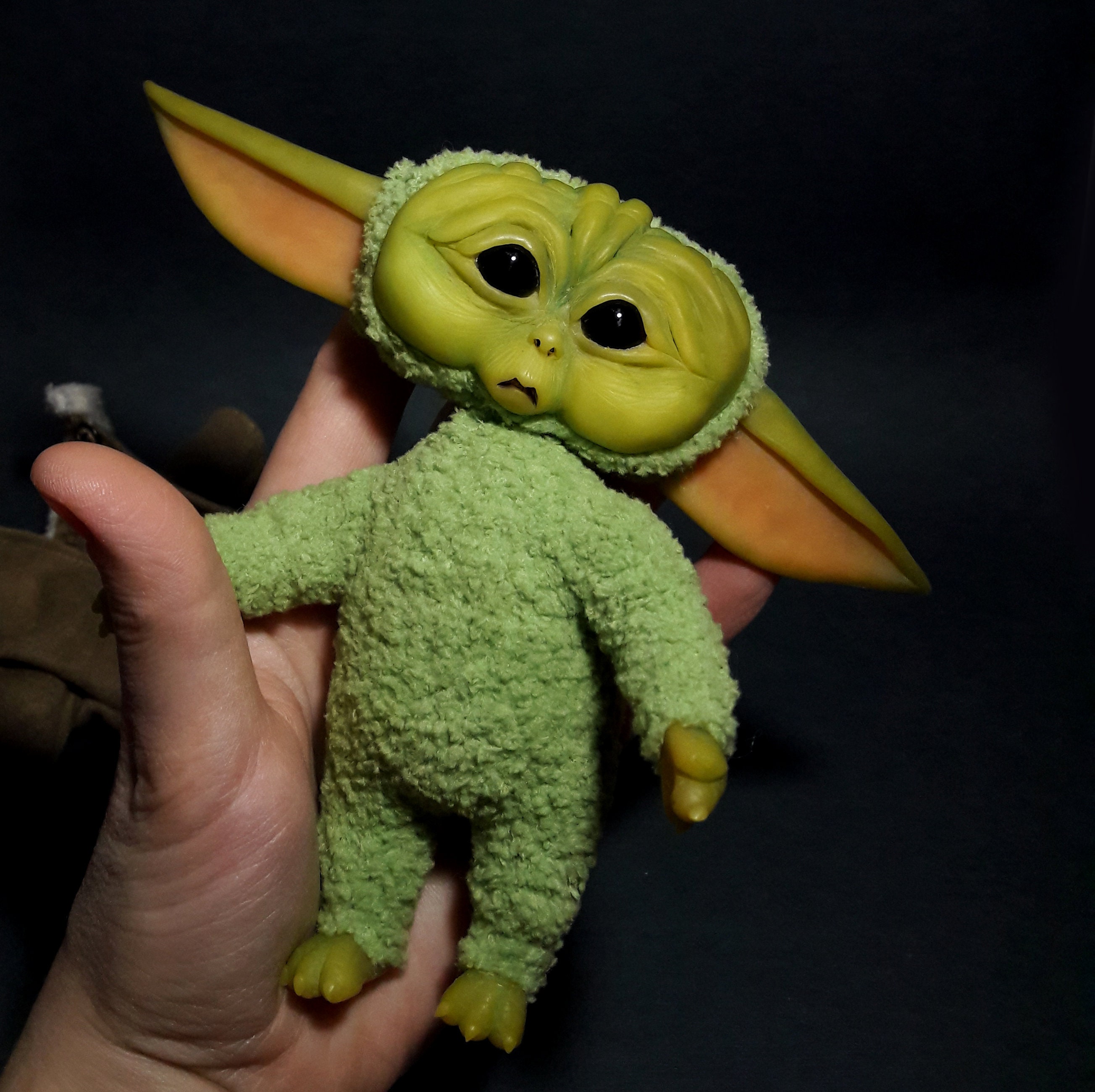 Green alien toy Plush toy baby alien master crochet dolls | Etsy