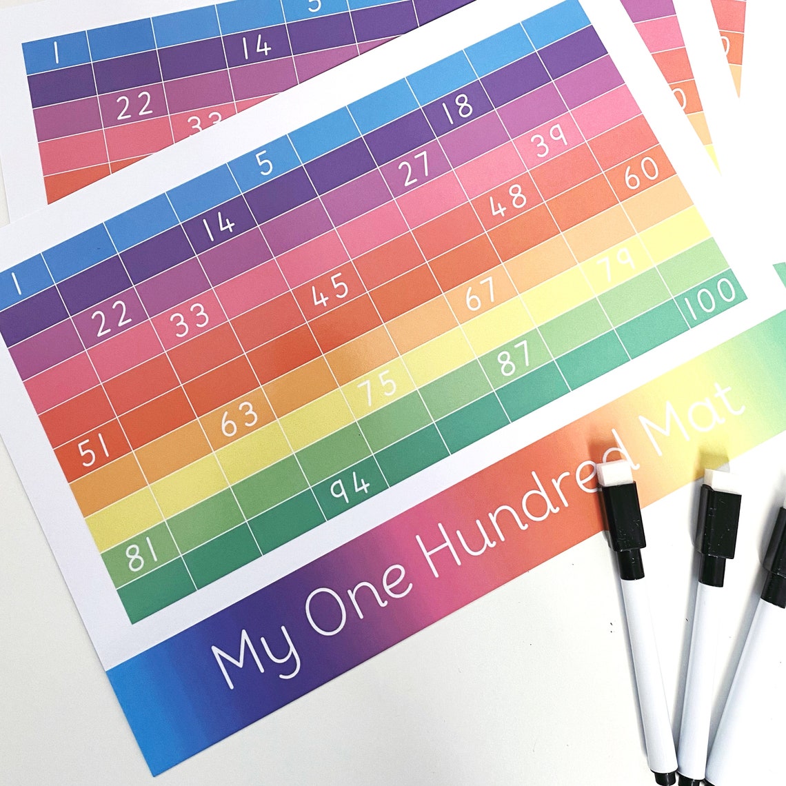 PRINTABLE 100 Square Activity Worksheet Learning Resources | Etsy UK