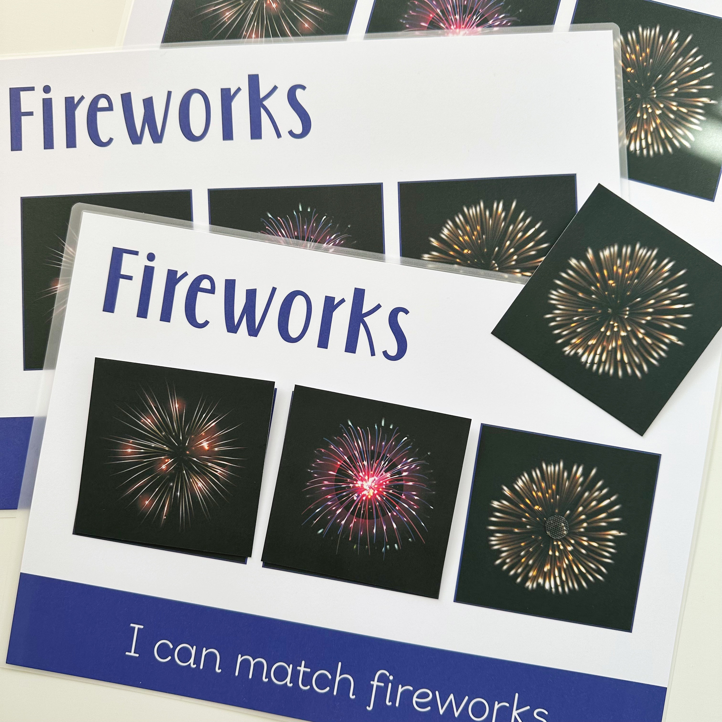 Firework Matching Activity Printable Learning Resources for - Etsy