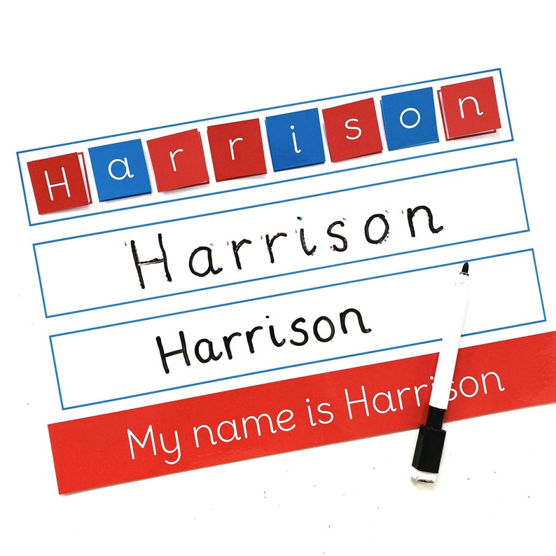 PERSONALISED Build It Trace It Write It 'my Name | Etsy UK