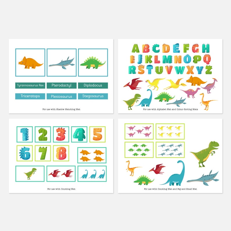 Dinosaur Toddler Busy Book Printable Teaching Resources for | Etsy