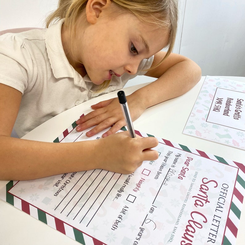 Printable Letter to Santa: Christmas Wish List (PDF) - Etsy