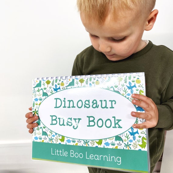 Dinosaur Toddler Busy Book Printable Teaching Resources for | Etsy