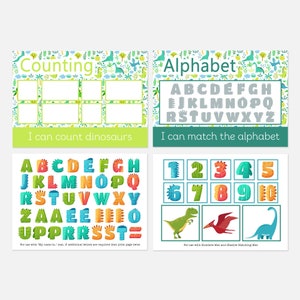 Dinosaur Toddler Busy Book, Printable Teaching Resources for Kids ...