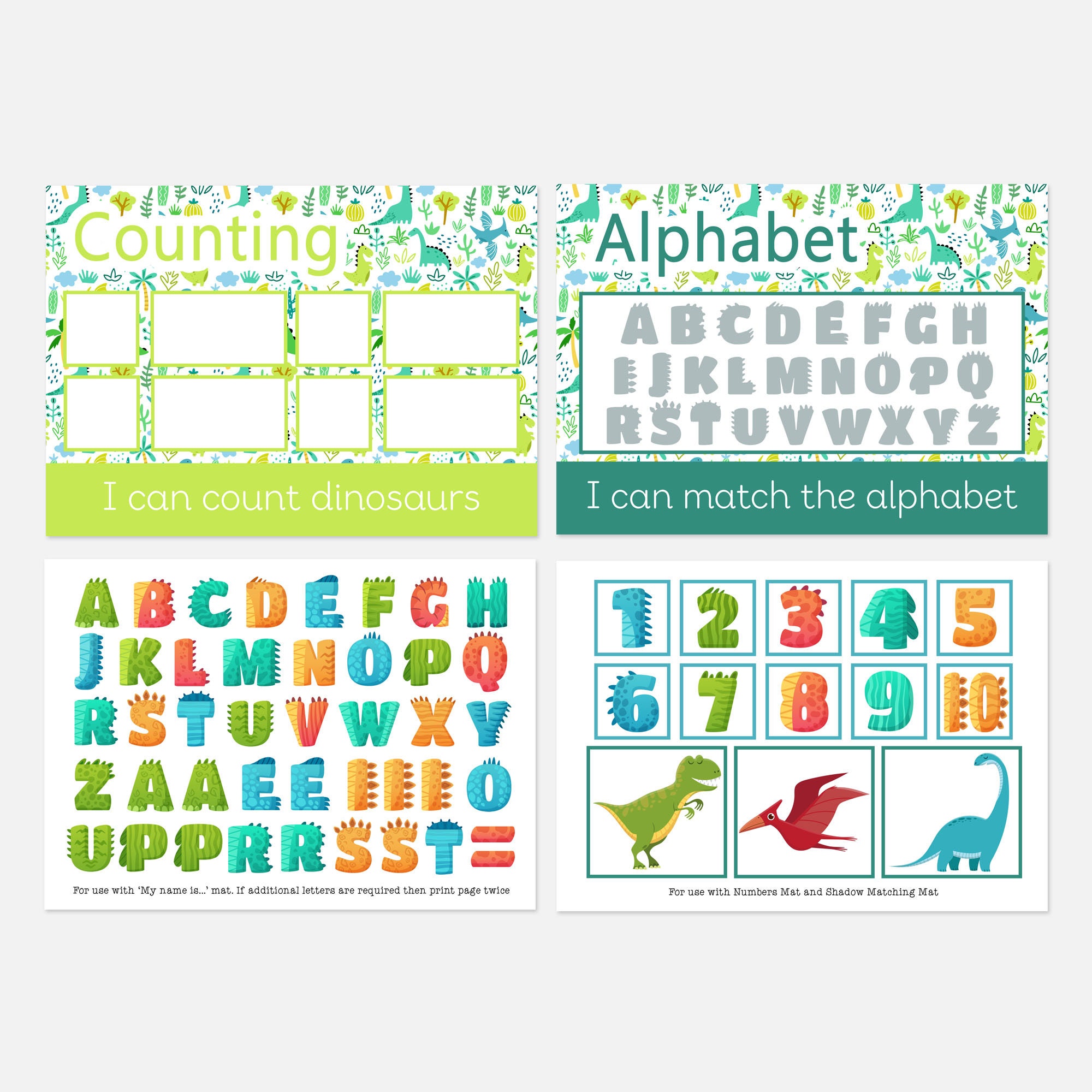 Dinosaur Toddler Busy Book Printable Teaching Resources for | Etsy