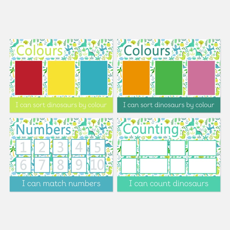 Dinosaur Toddler Busy Book Printable Teaching Resources for | Etsy