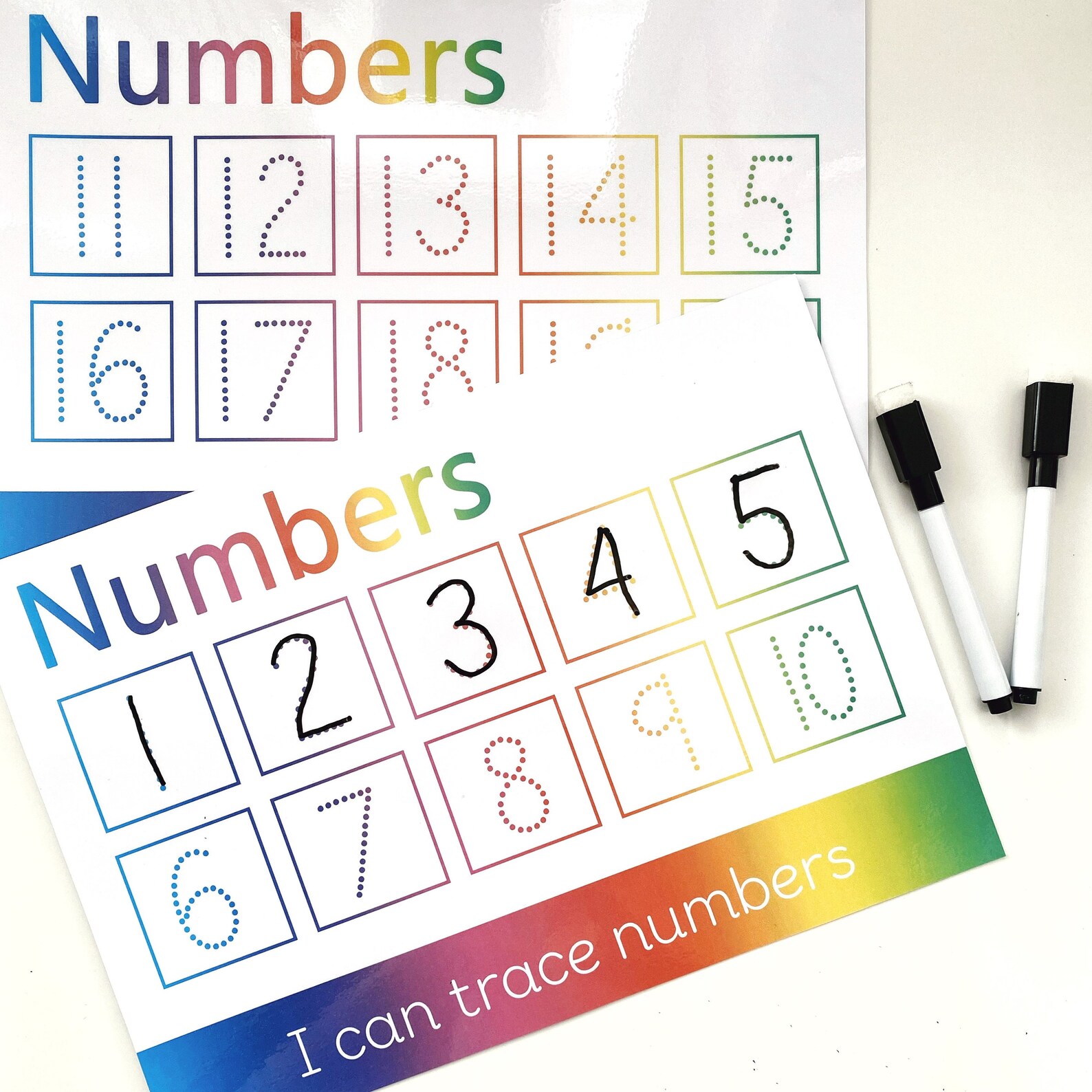 Numbers 1-20 Handwriting Practice: Tracing Worksheet (PDF) - Etsy UK