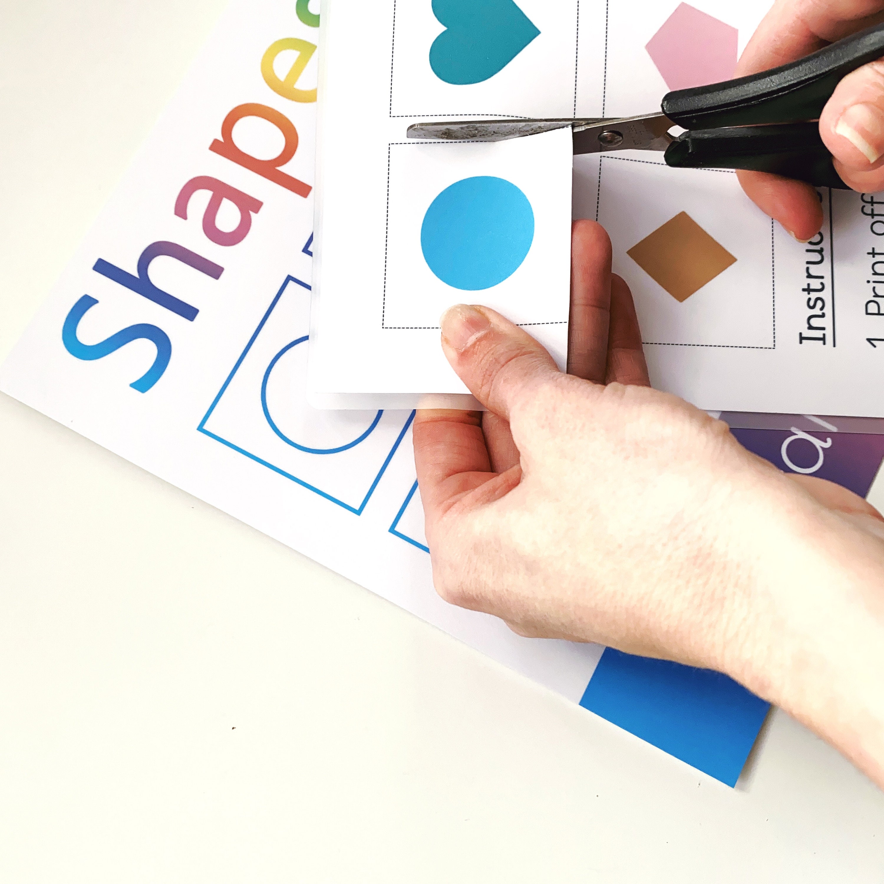 PRINTABLE Shape Matching Learning Mat STAGE 1 - Etsy