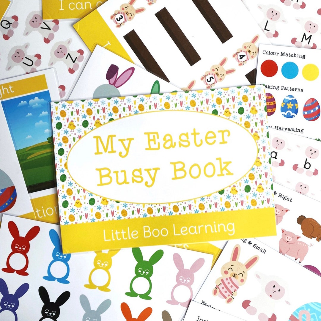 Easter Busy Book: Toddler Learning Activities (printable PDF) - Etsy