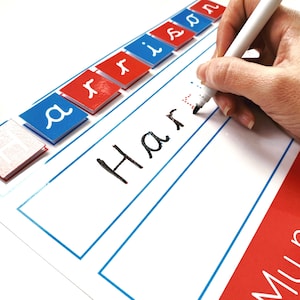 PERSONALISED Build It, Trace It, Write It 'my Name Is...' Learning Mat ...