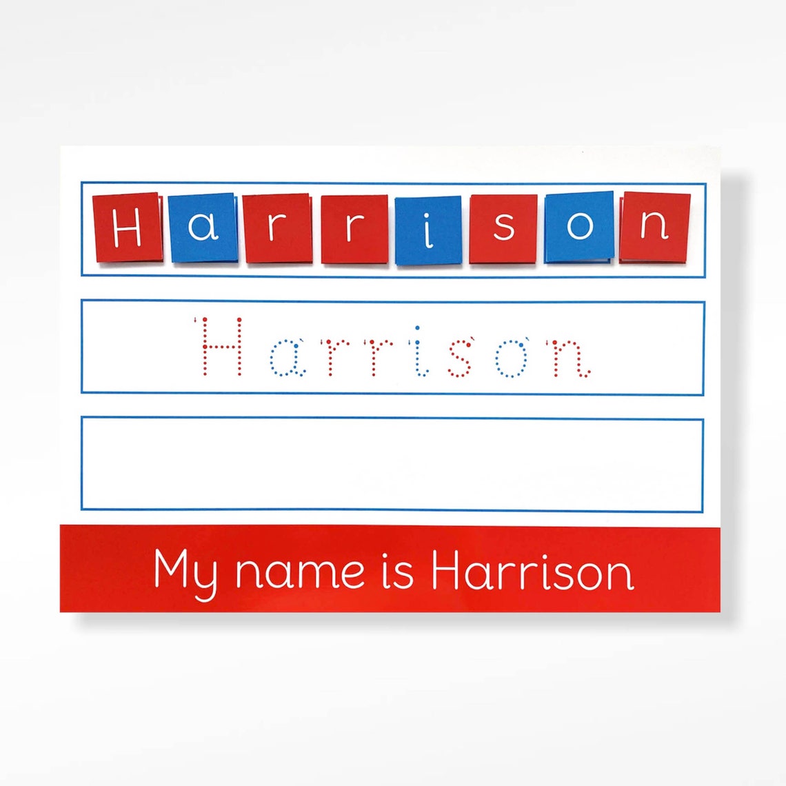 PERSONALISED Build It Trace It Write It 'my Name | Etsy UK