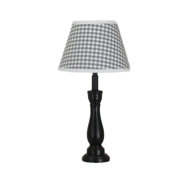 Table Lamp With Gingham Shade - Etsy