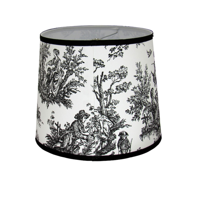 Black Toile Lamp Shade - Etsy