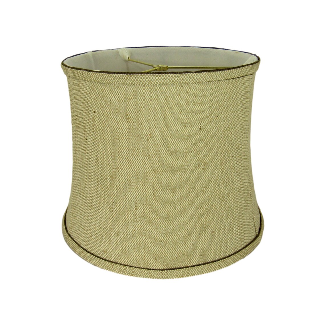 Oatmeal Drum Lamp Shade With Fabric Liner – Spider/washer Fitter - Etsy