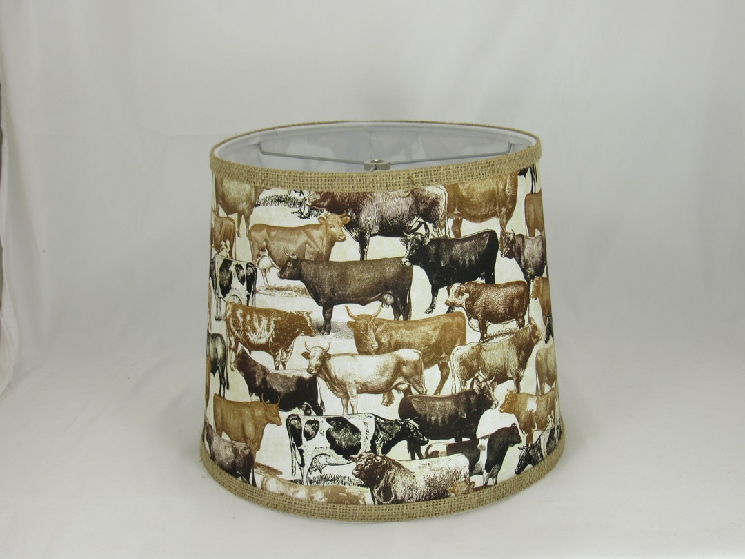 Cow Themed Lamp Shade - Etsy