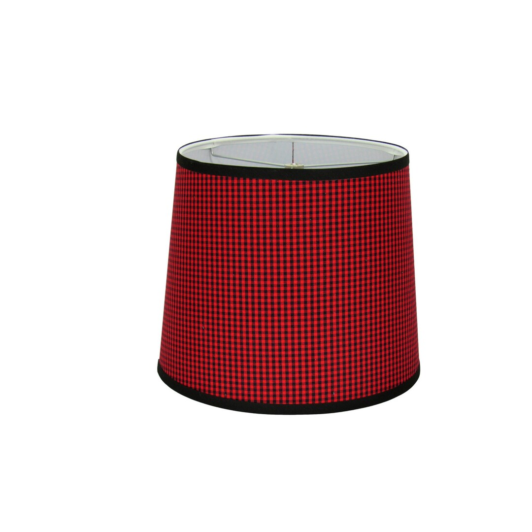 Small Red and Black Check Lamp Shade - Etsy