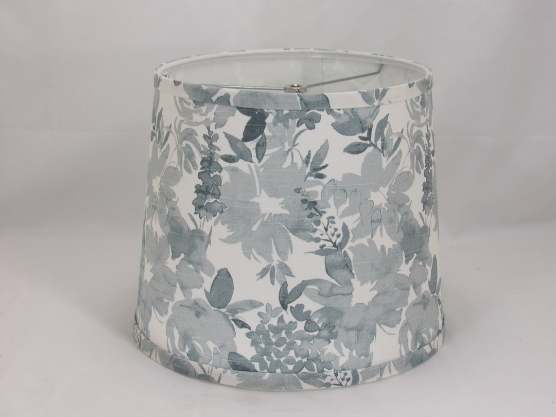 Sky Blue Floral Print Lamp Shade - Etsy