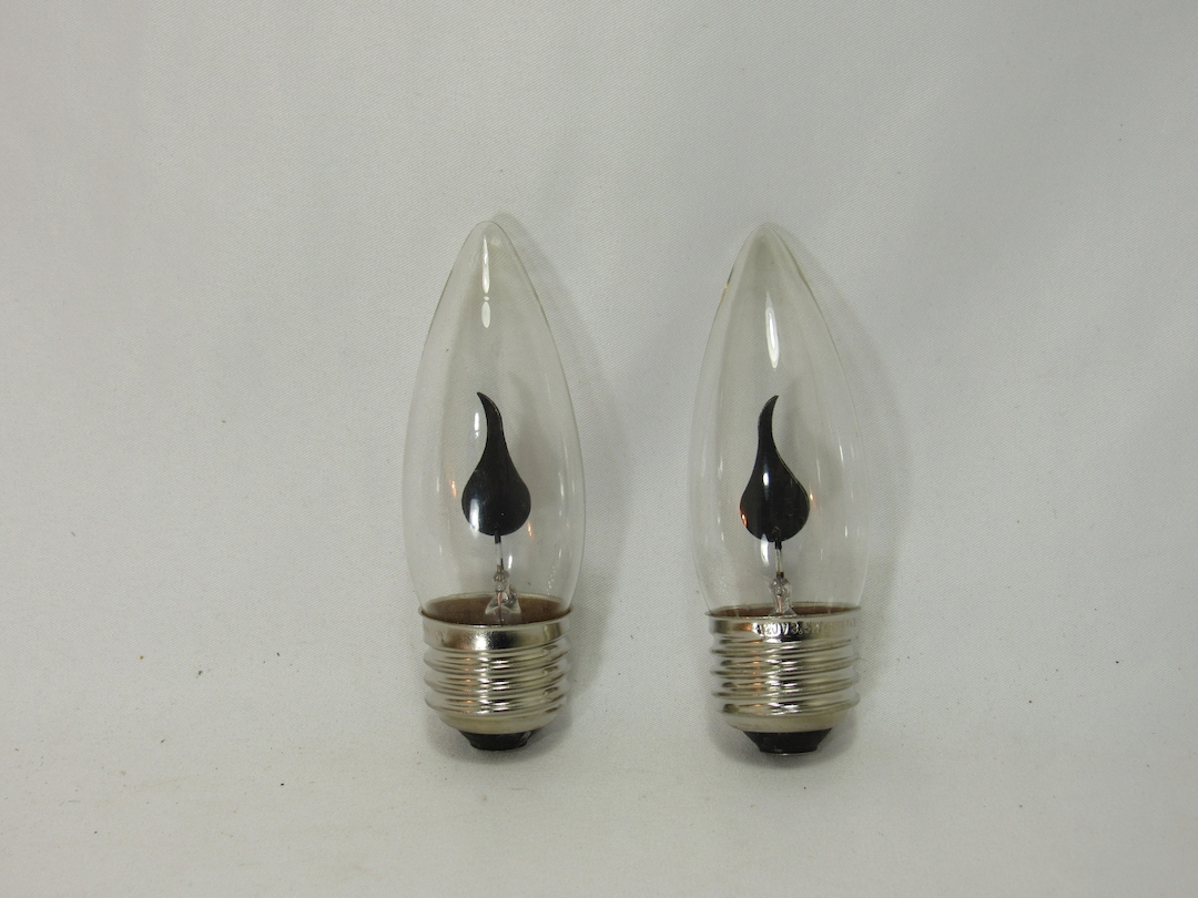 Standard Base Torpedo Style Flicker Flame Bulb, Set of 2 - Etsy