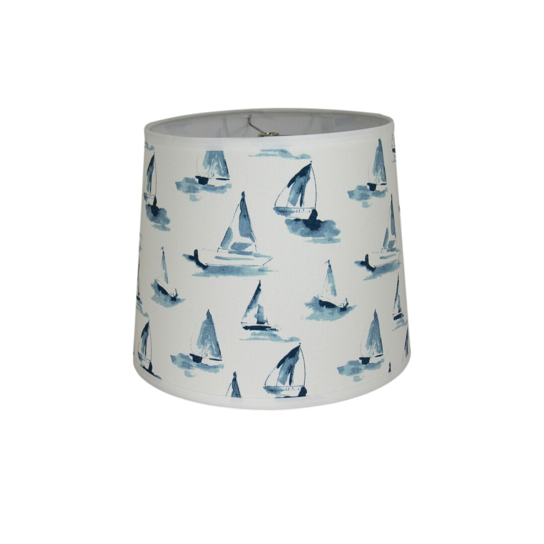 Blue Sailboat Print Lamp Shade - Etsy