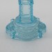 Vintage Light Blue Tinted Glass Oil Lamp - Etsy