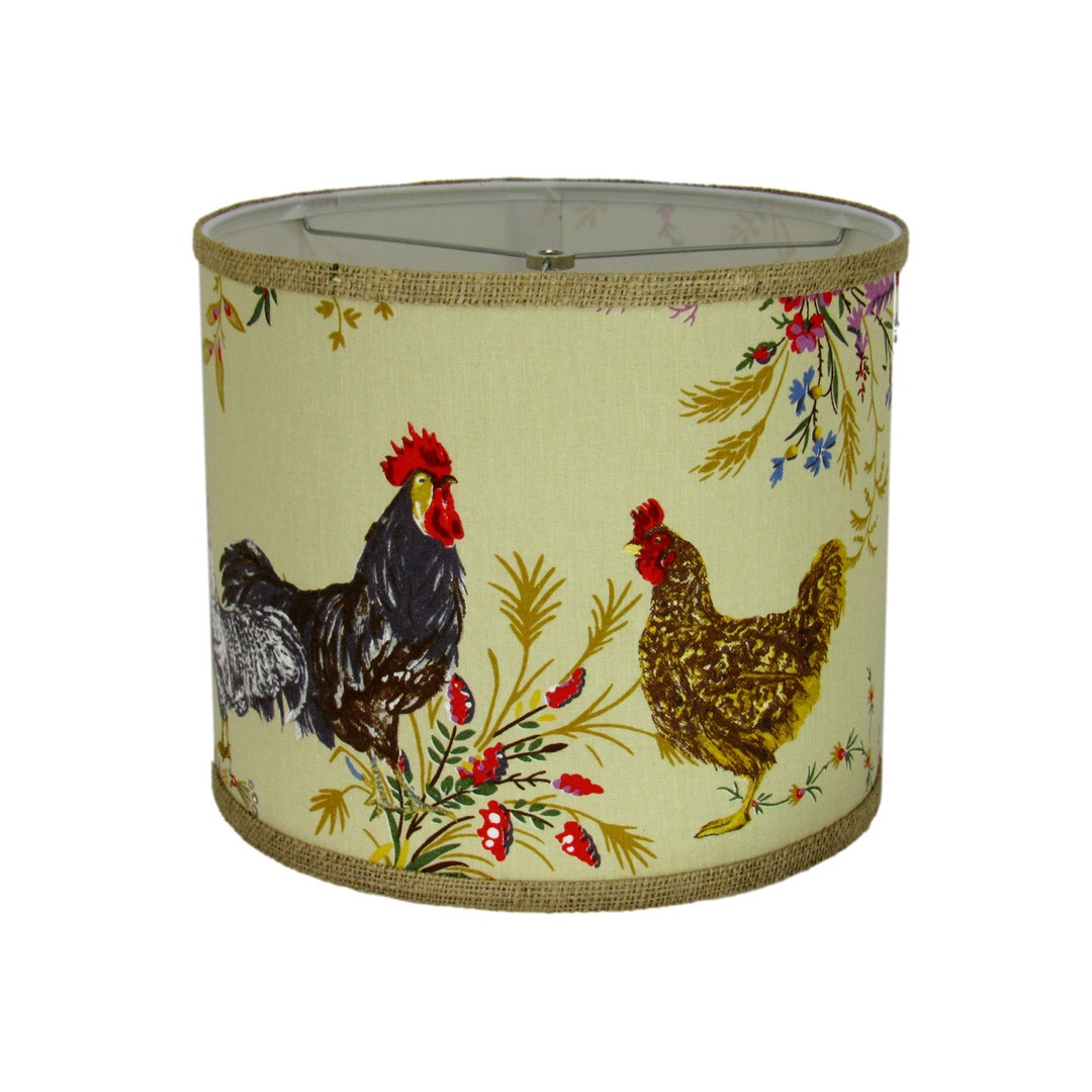 Rooster Print Lamp Shade - Etsy