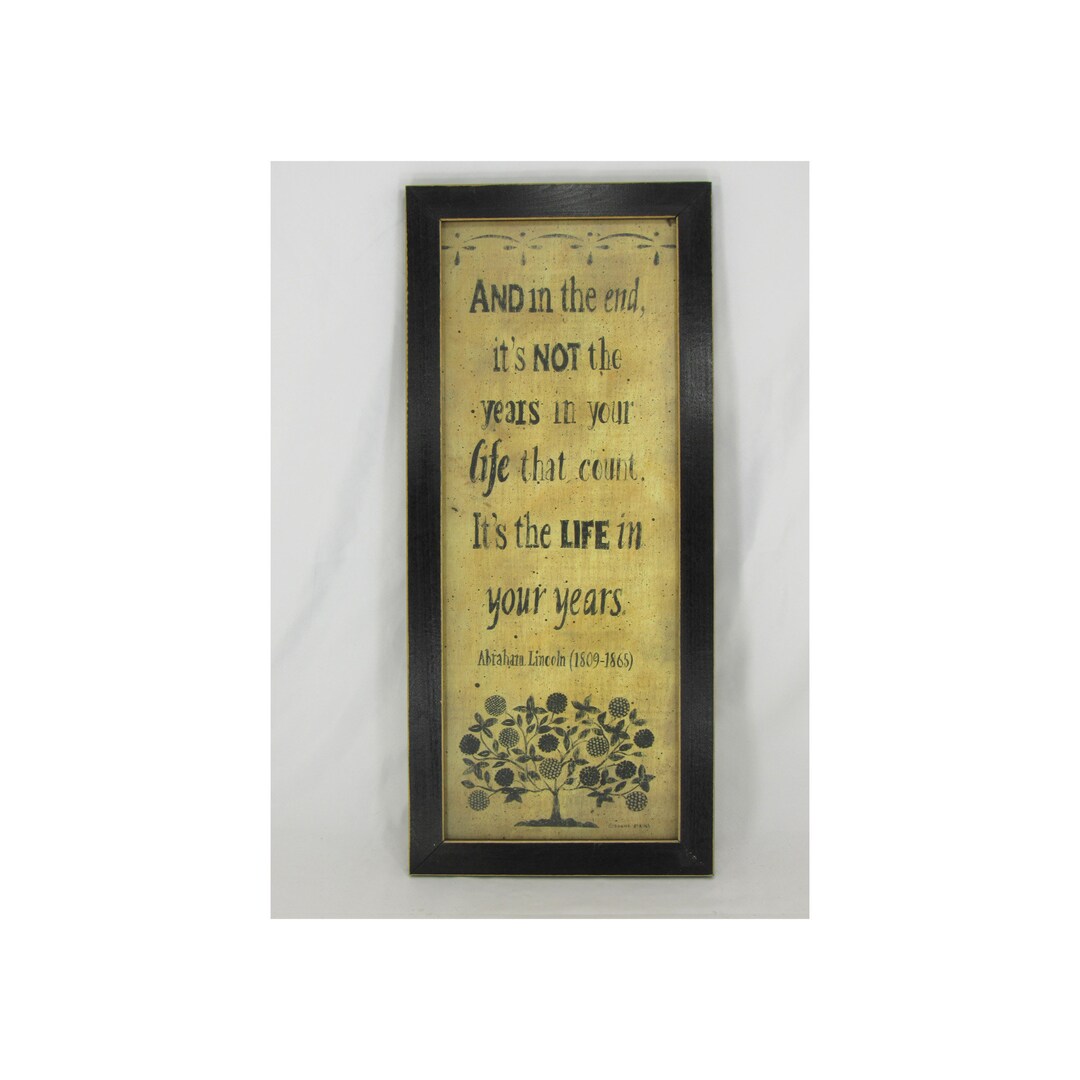 Abraham Lincoln Saying Wall Sign - Etsy