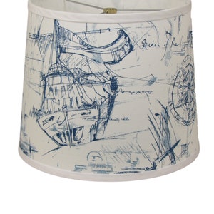 Blue Nautical Lamp Shade - Etsy