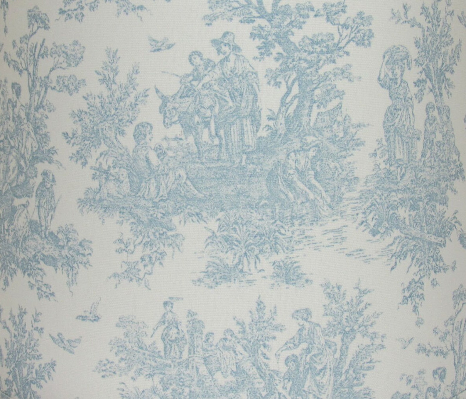Light Blue Toile Print Lamp Shade - Etsy