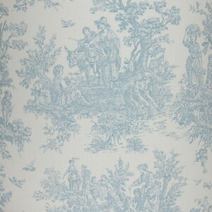 Light Blue Toile Print Lamp Shade - Etsy