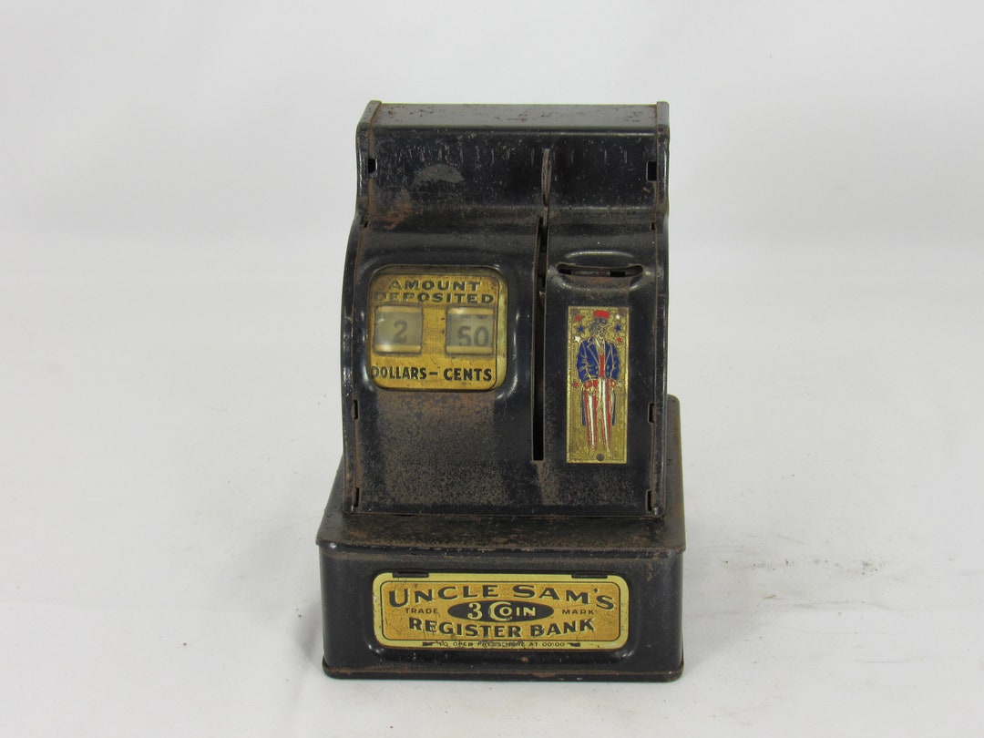 Uncle Sam's 3 Coin Register Metabank - Etsy