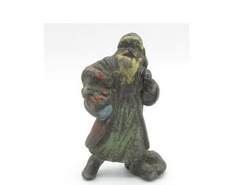 Cast Iron Santa Figurine - Etsy
