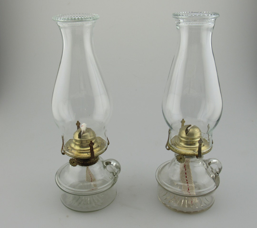 Set of 2 Functional Oil Lamps - Etsy
