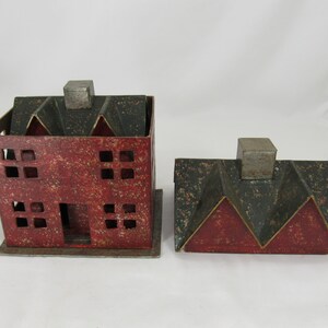 Paper Mache House Set of 2 - Etsy