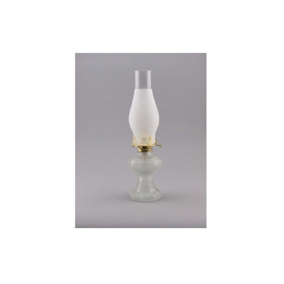 Frosted Glass Oil Lamp SALE | Etsy
