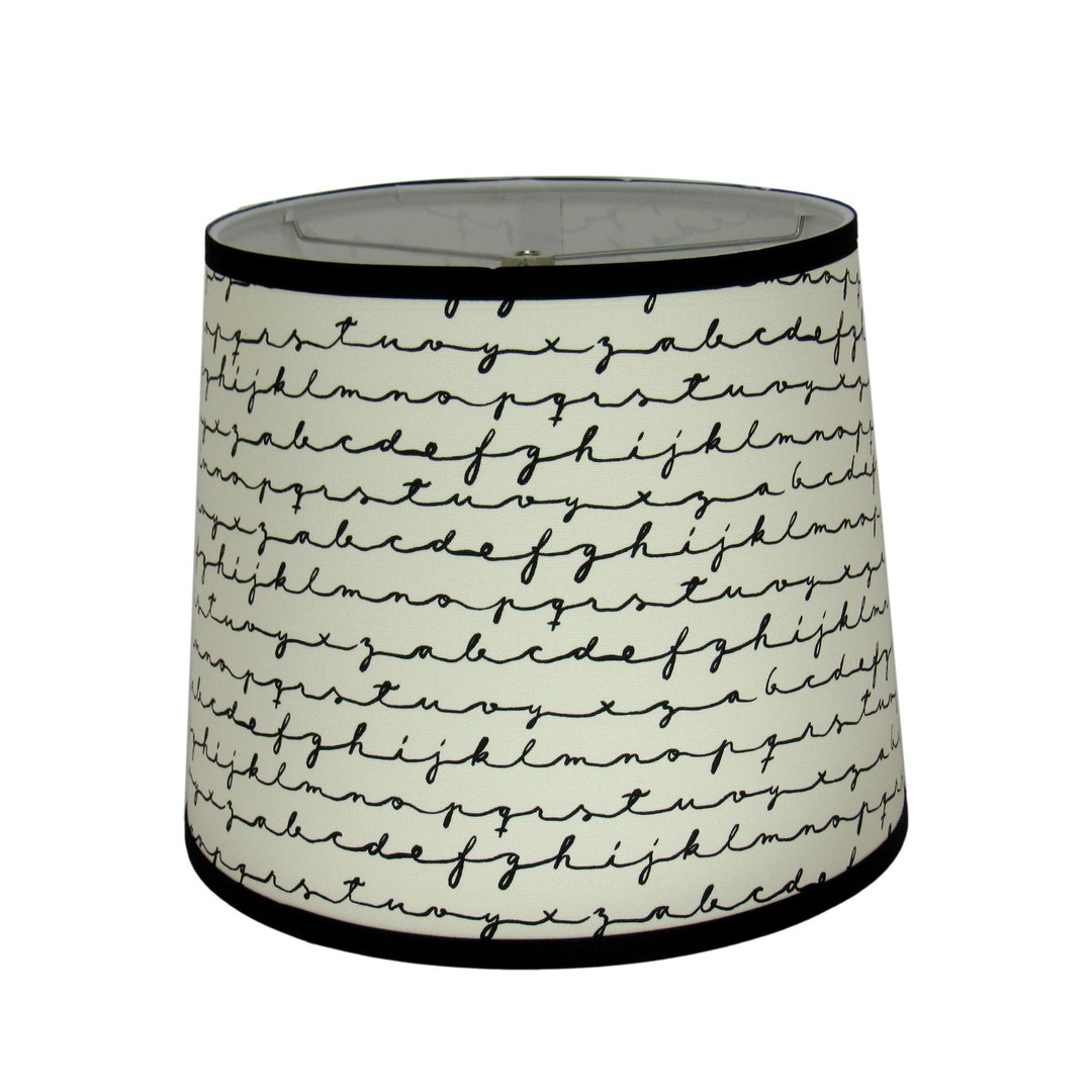 Alphabet Script Lamp Shade - Etsy