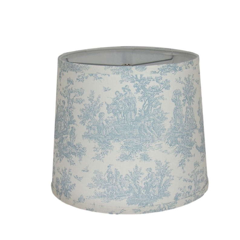 Light Blue Toile Print Lamp Shade - Etsy