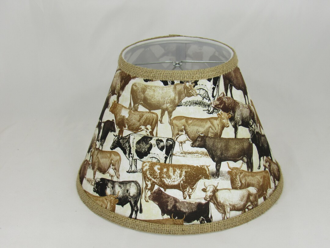 Cow Themed Clip-on Lamp Shade - Etsy