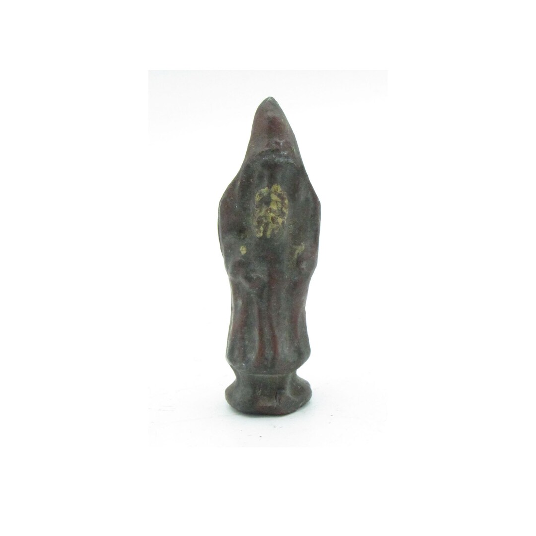 Cast Iron/lead Mini Santa With Hood - Etsy
