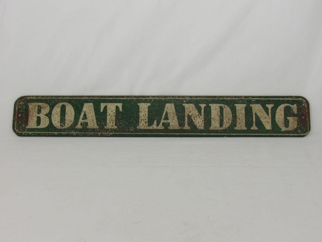 Reproduction of a Boat Landing Sign - Etsy