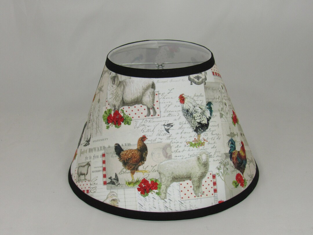 Chicken and Sheep Themed Clip-on Lamp Shade - Etsy