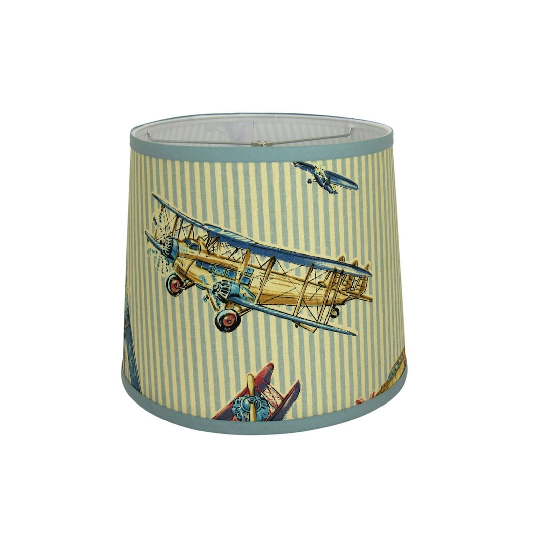 Vintage Airplane Print Lamp Shade - Etsy