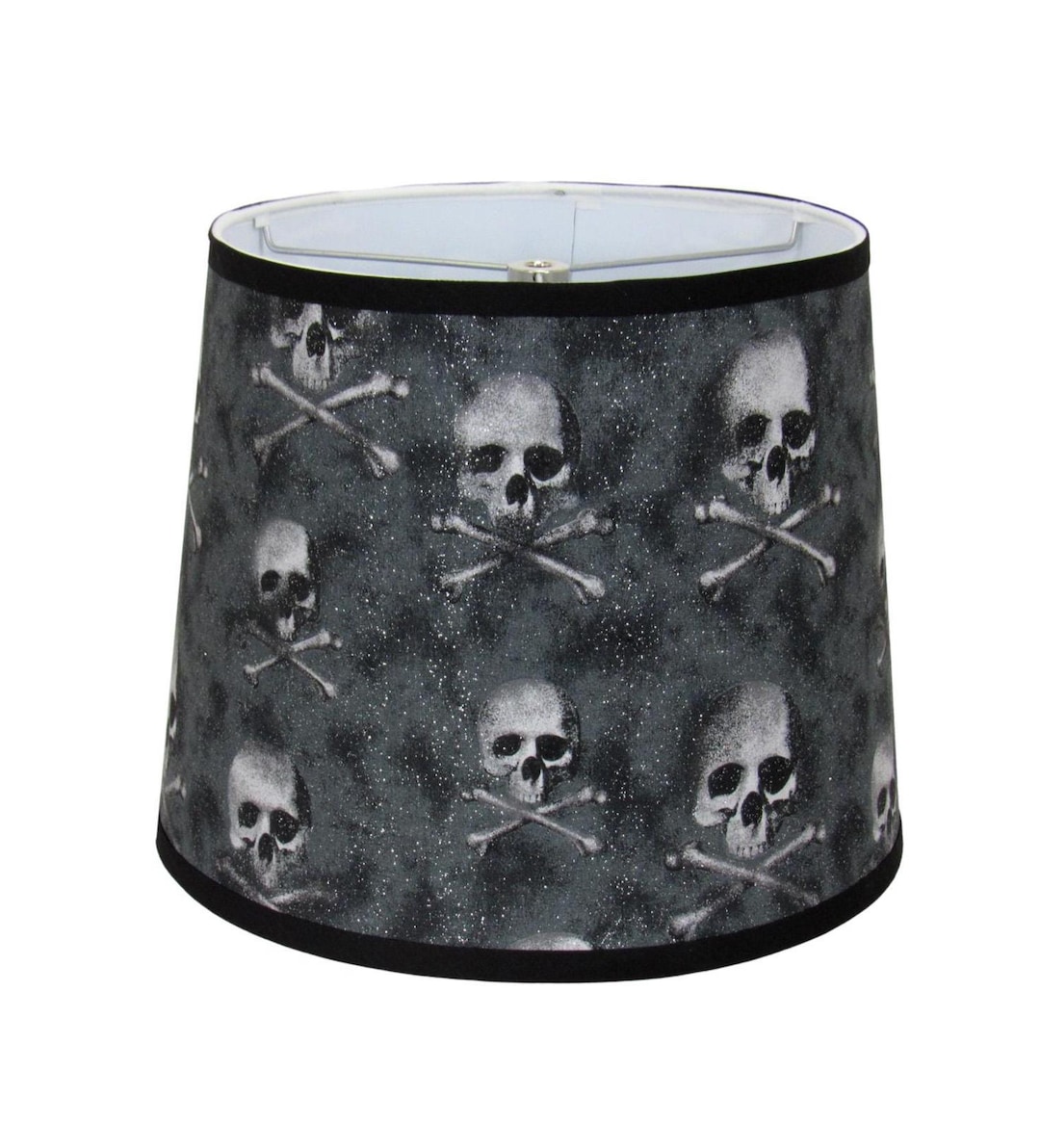 Skull & Crossbones Drum Lamp Shade: Gothic Pirate Decor - Etsy