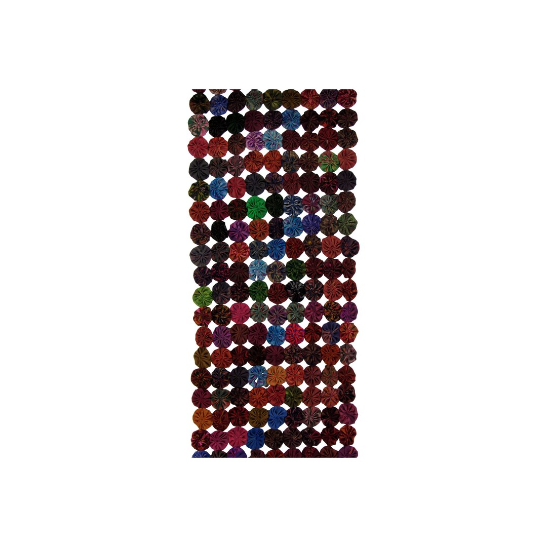 Vintage Yo-yo Penny Rug Table Runner - Etsy